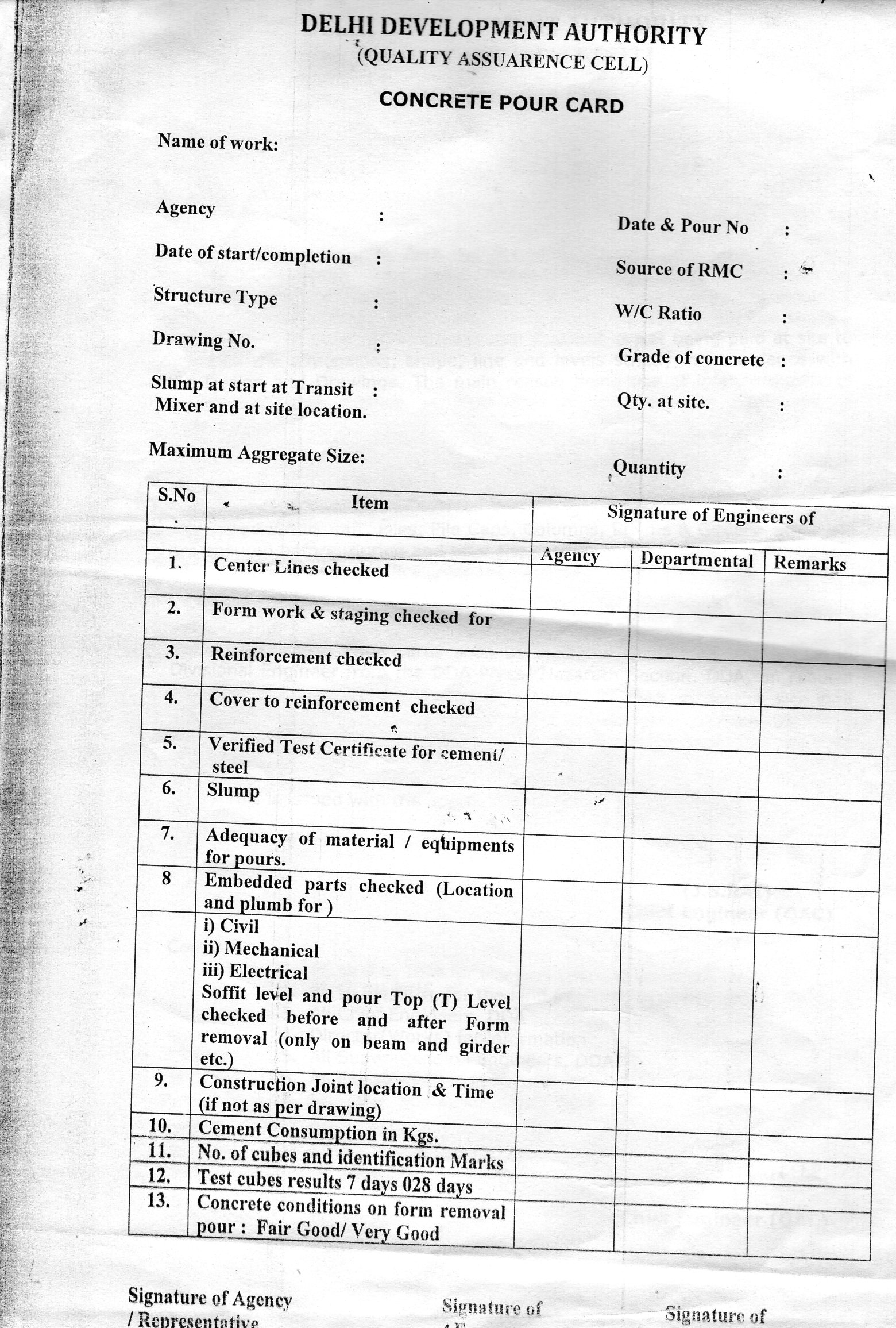 Quality Assurance Cell (QAC) | DDA